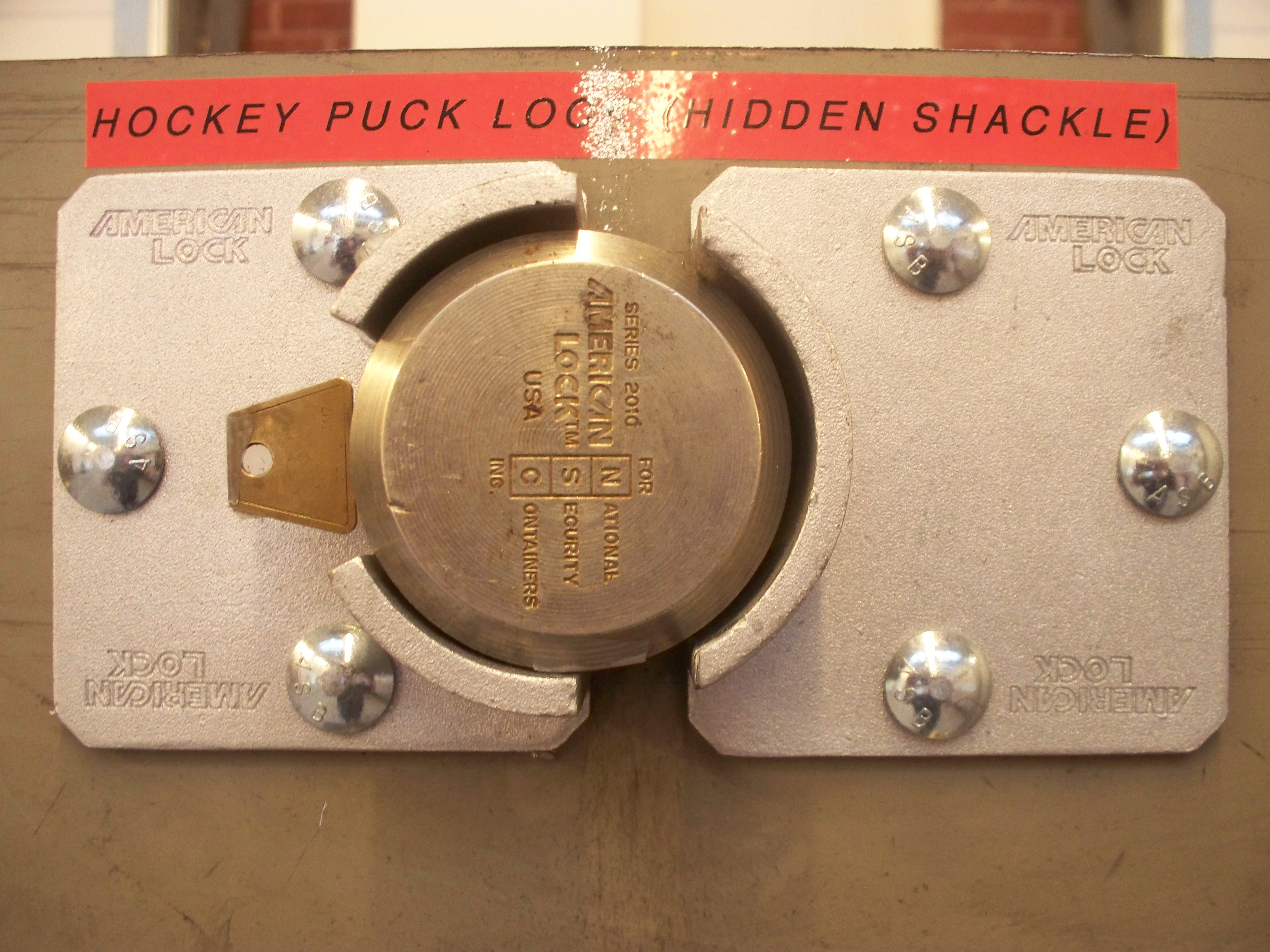 Hockey Puck Locks | IRONSandLADDERS.com